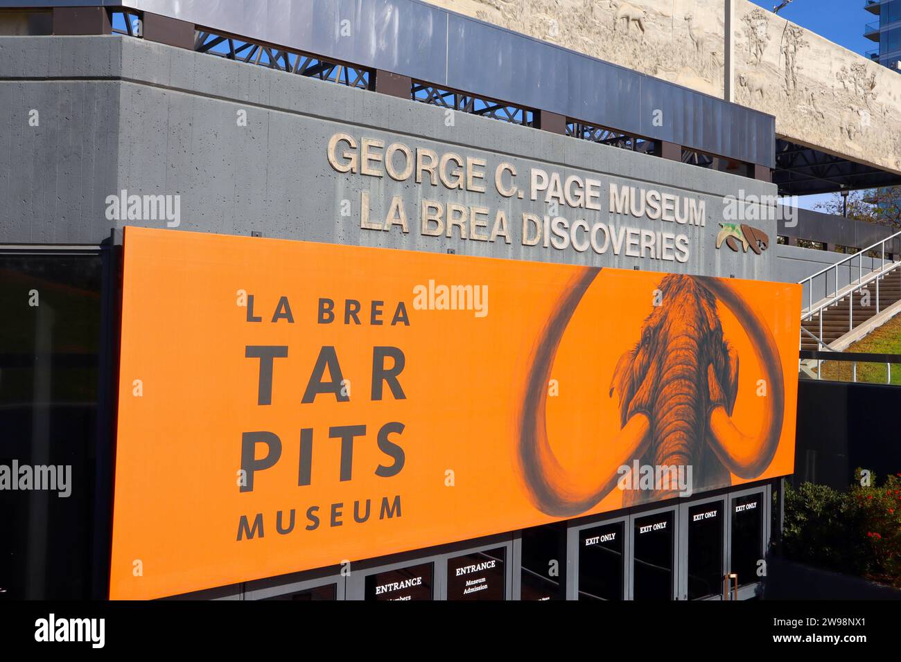Los Angeles, California LA BREA TAR PITS and Museum, one of the world's ...