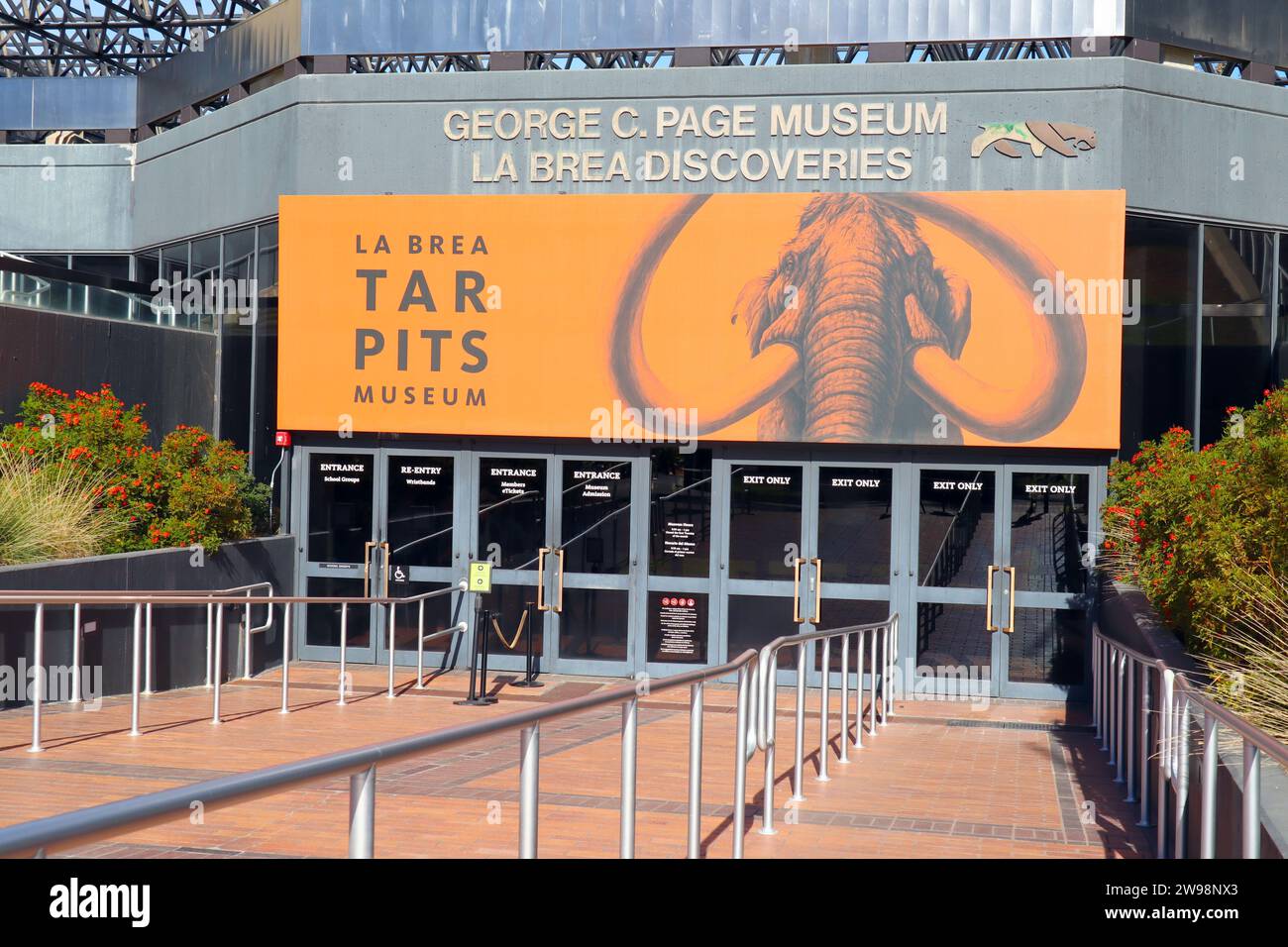 Los Angeles, California LA BREA TAR PITS and Museum, one of the world's ...