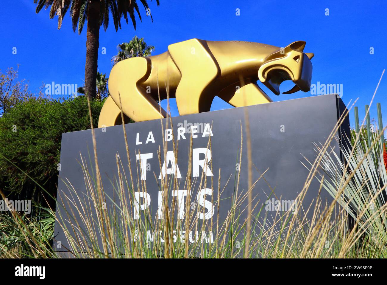 Los Angeles, California LA BREA TAR PITS and Museum, one of the world's ...