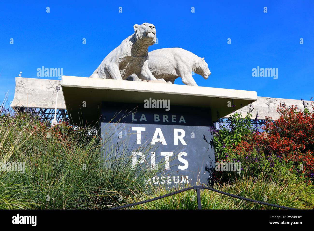 Los Angeles, California LA BREA TAR PITS and Museum, one of the world's ...