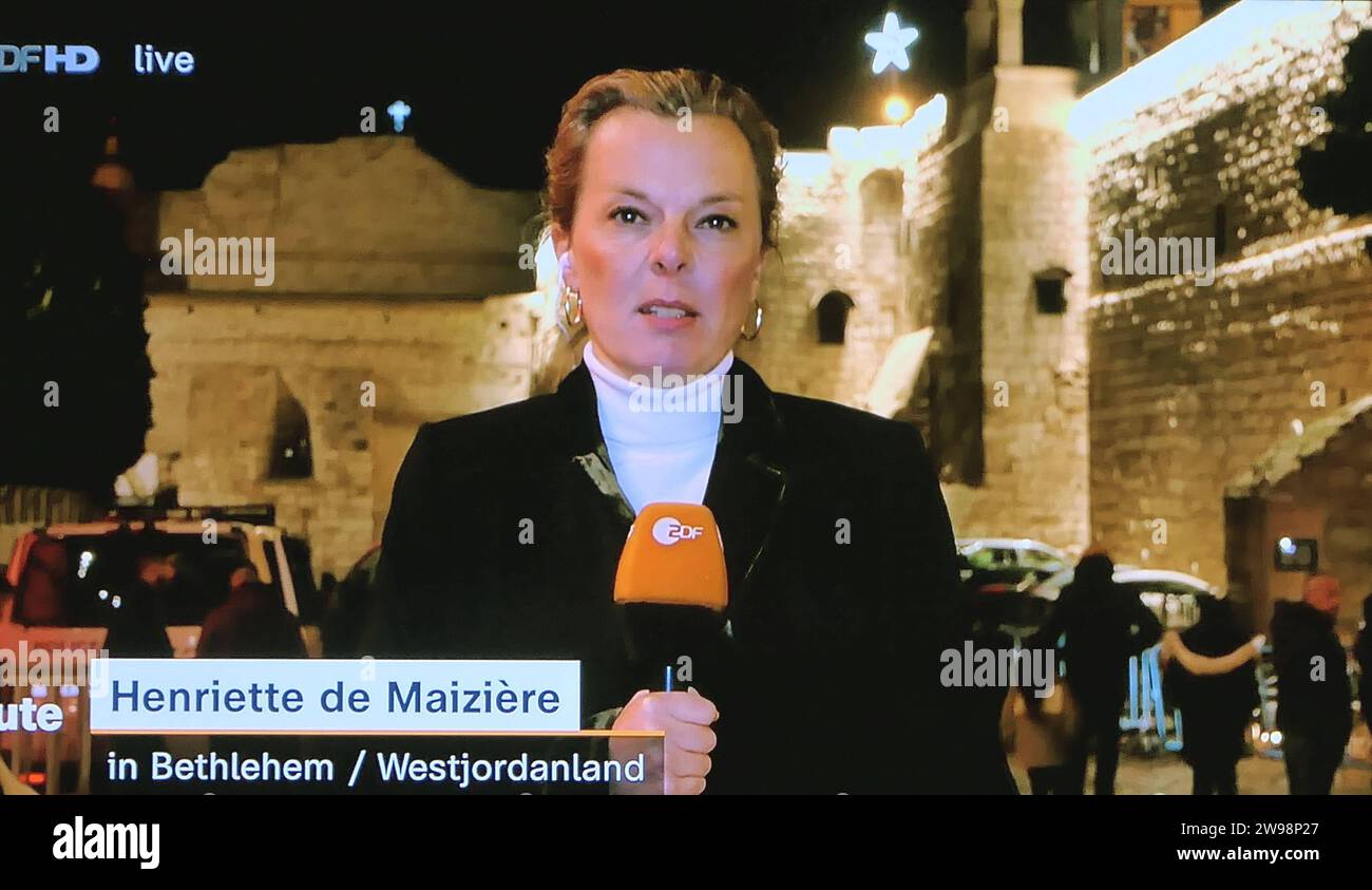 ZDF HD Reporterin Henriette de Maiziere in Bethlehem/Westjordanland ...