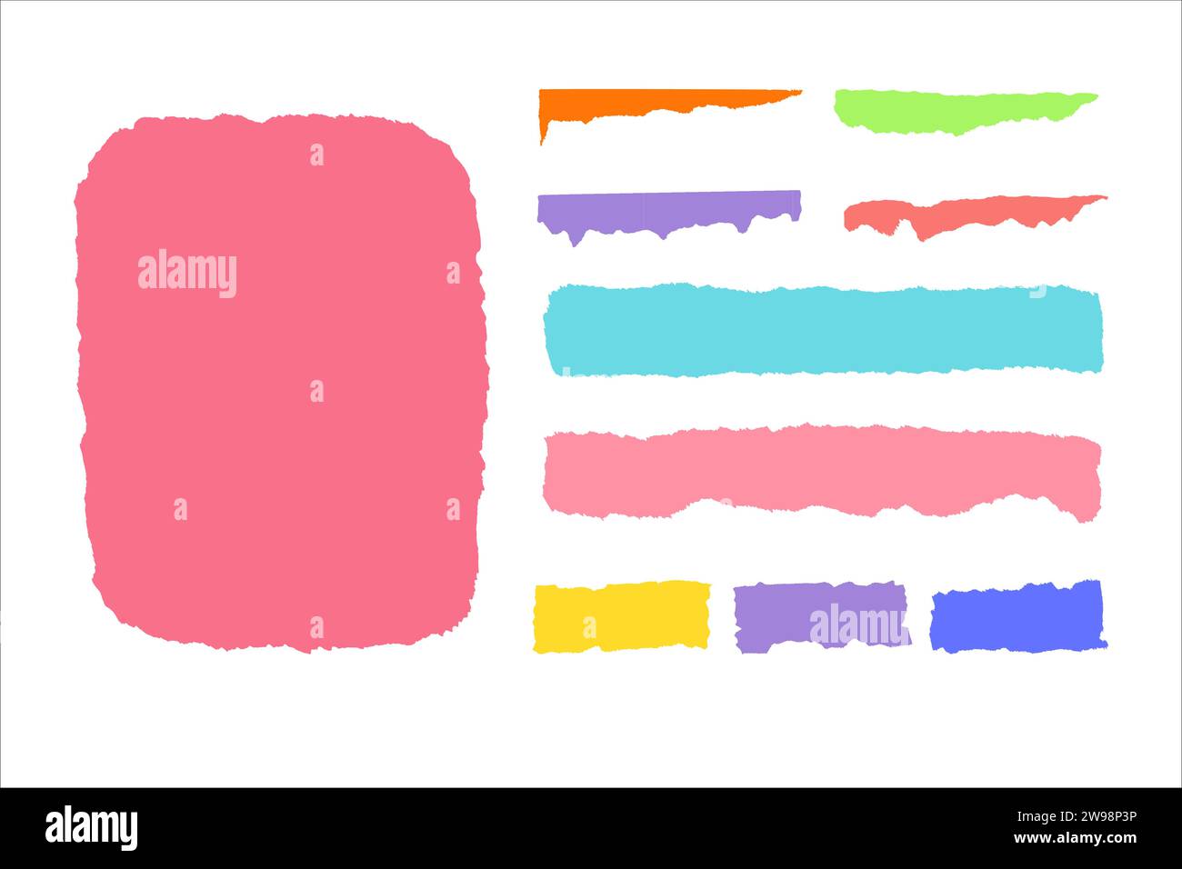 .Set of text box silhouettes with jagged edges Stock Vector Image & Art ...