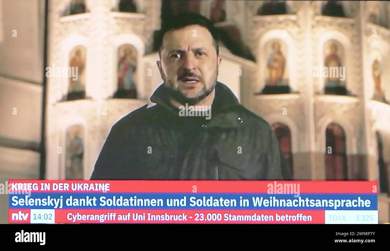 Selenskyj dank in der Weihnachtsansprache Soldatinnen und Soldaten ...