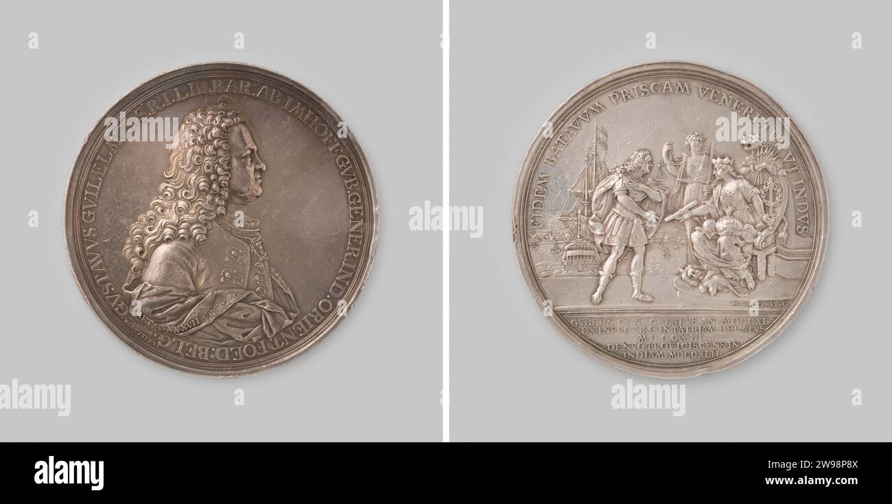 Departure from Baron van Imhoff, Government of Dutch East India 1742 ...