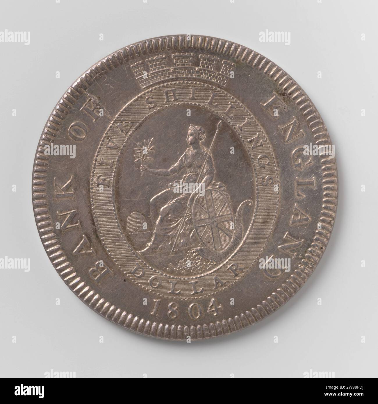 Dollar from 5 Shillings from England of George III, 1804 ,, 1804 coin ...