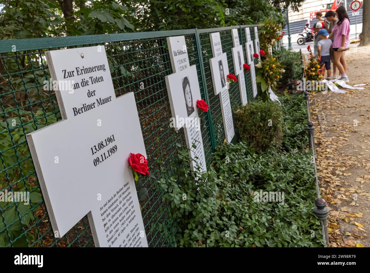 White Crosses, memorial for the victims of the Wall after escape ...