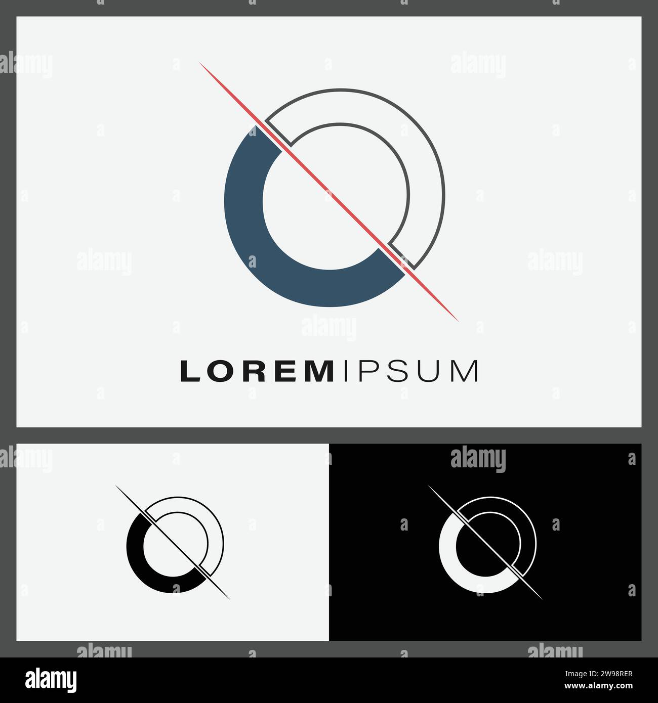 O monogram logo hi-res stock photography and images - Alamy