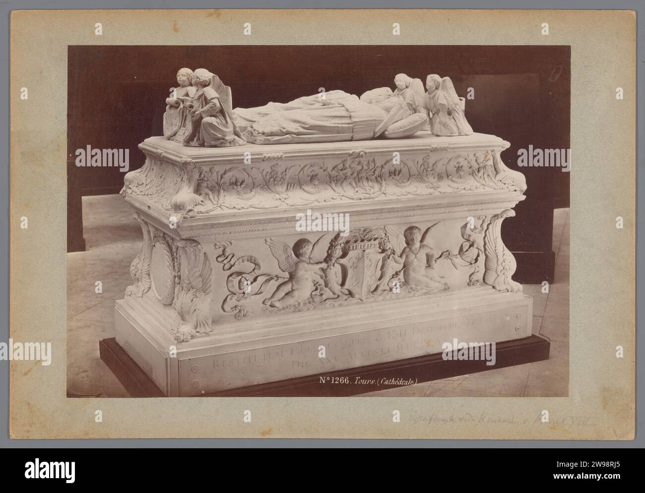Tomb of the children of King Charles VIII of France in the cathedral of ...