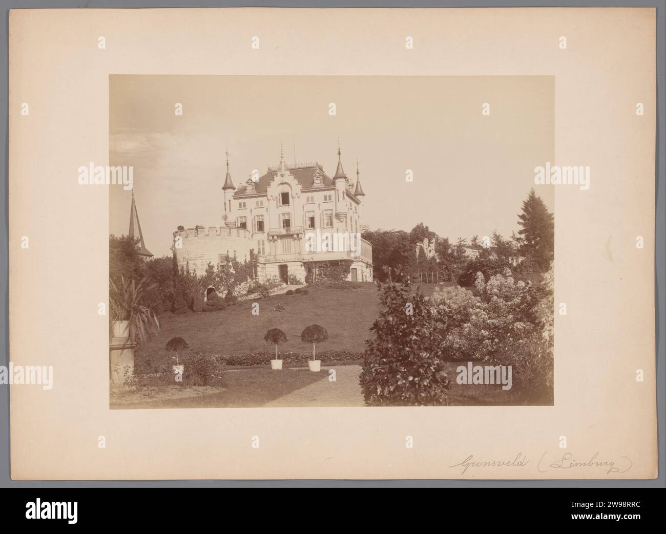 Gronsveld castle with ruin, anonymous (monument care) (attributed to ...