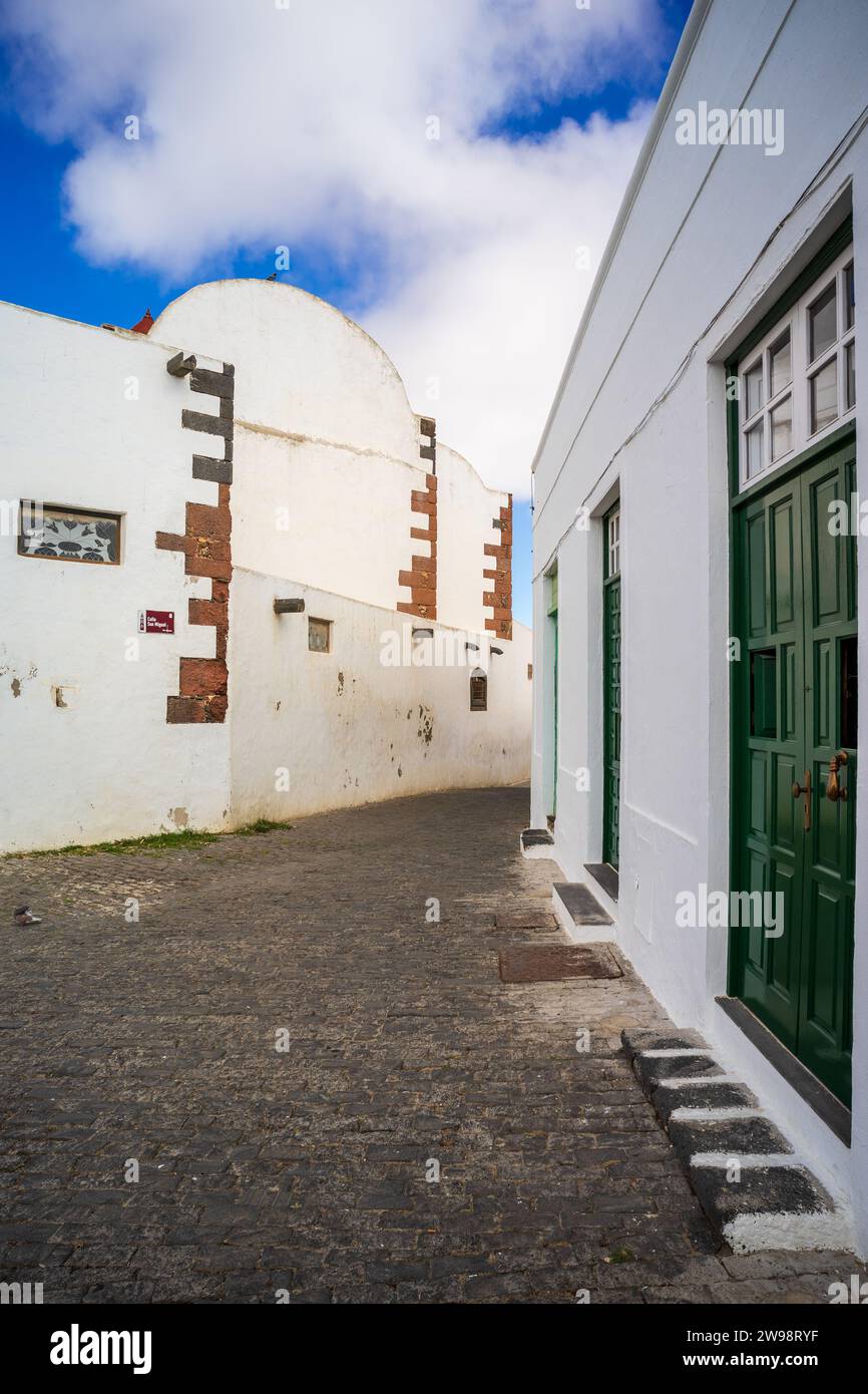Village of Teguise, Lanzarote, Canary Islands, Spain. Streets of the ...
