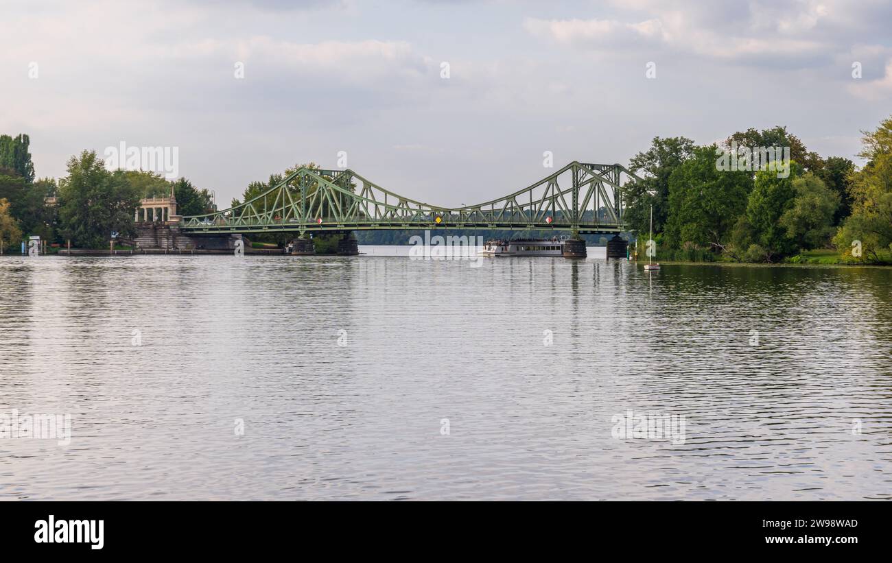 Berlin, Germany - September 07, 2021: The Glienicker Bridge, seen from ...