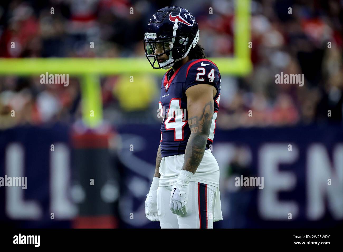 Houston, Texas, USA. 24th Dec, 2023. Houston Texans cornerback Derek Stingley Jr. (24) during ...