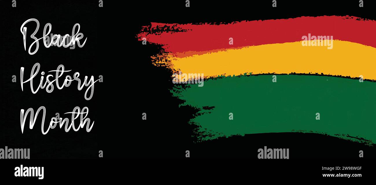 African Americans Black history month lettering with colorful pattern ...