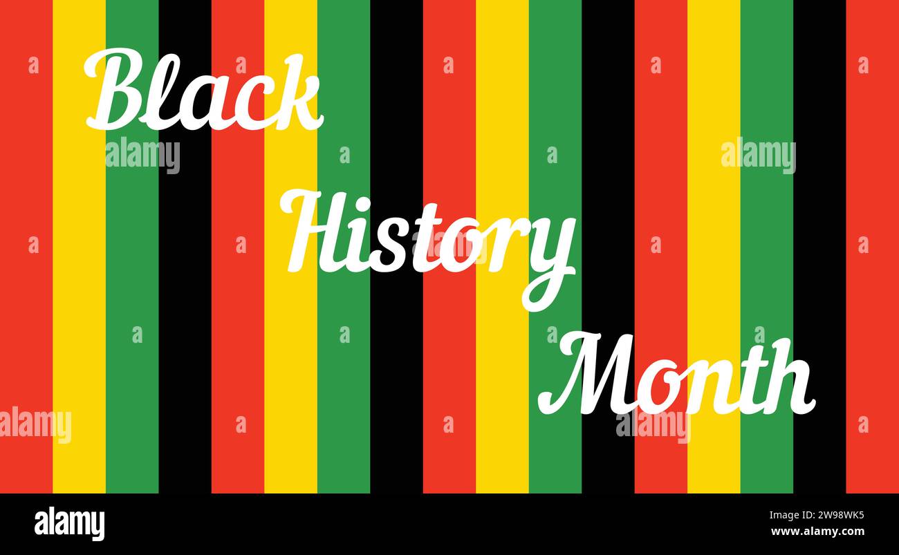 Celebrating Black History Month Vector Illustration Design Stock
