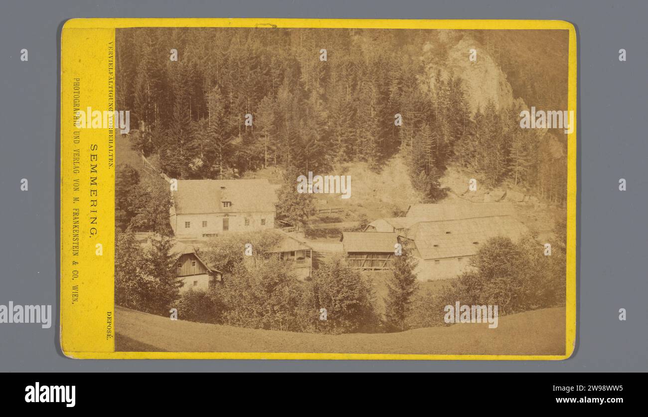View on farms near Semmering, Austria, M. Frankenstein & Co., 1870 ...