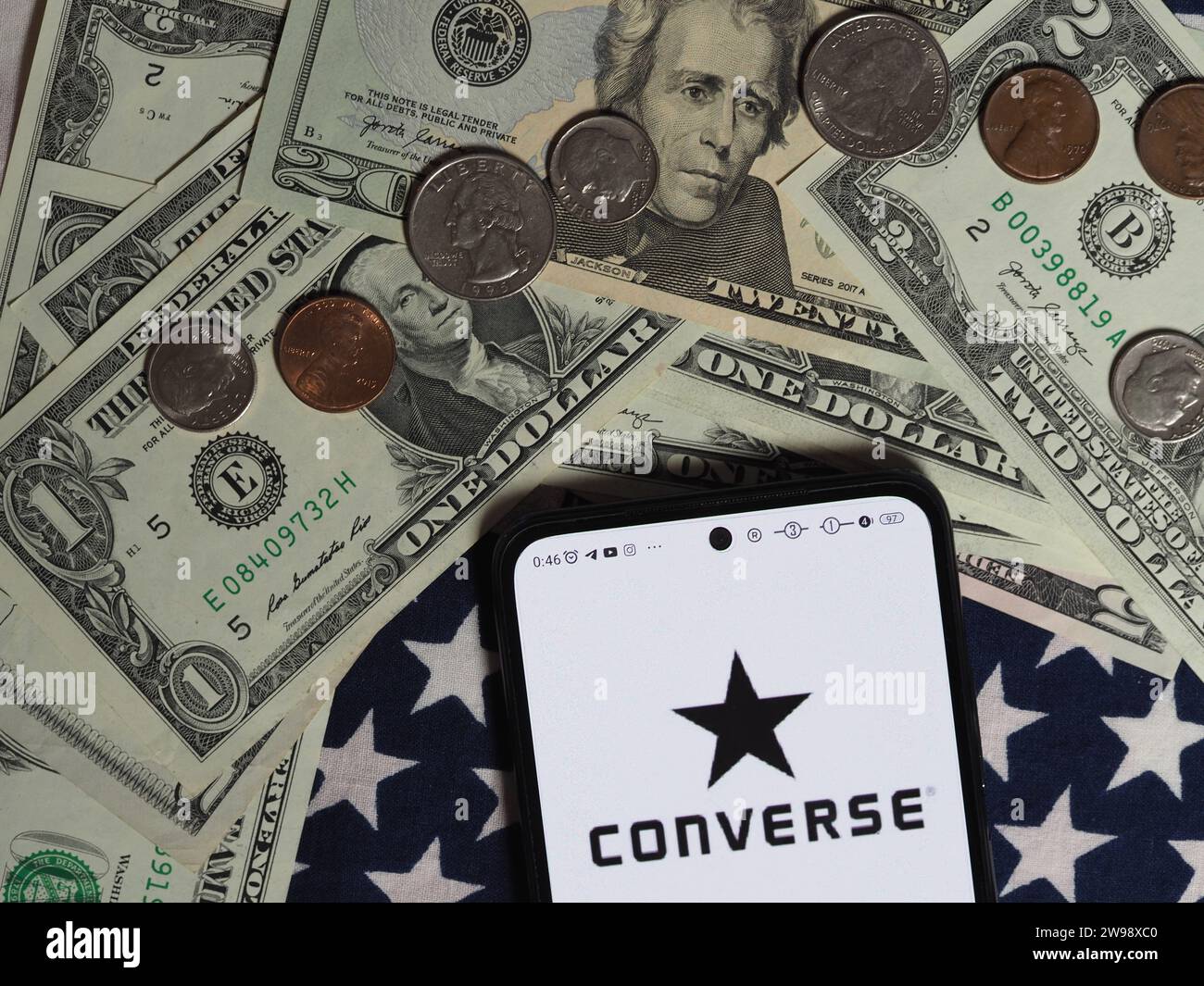 Converse logo hi-res stock photography and images - Alamy