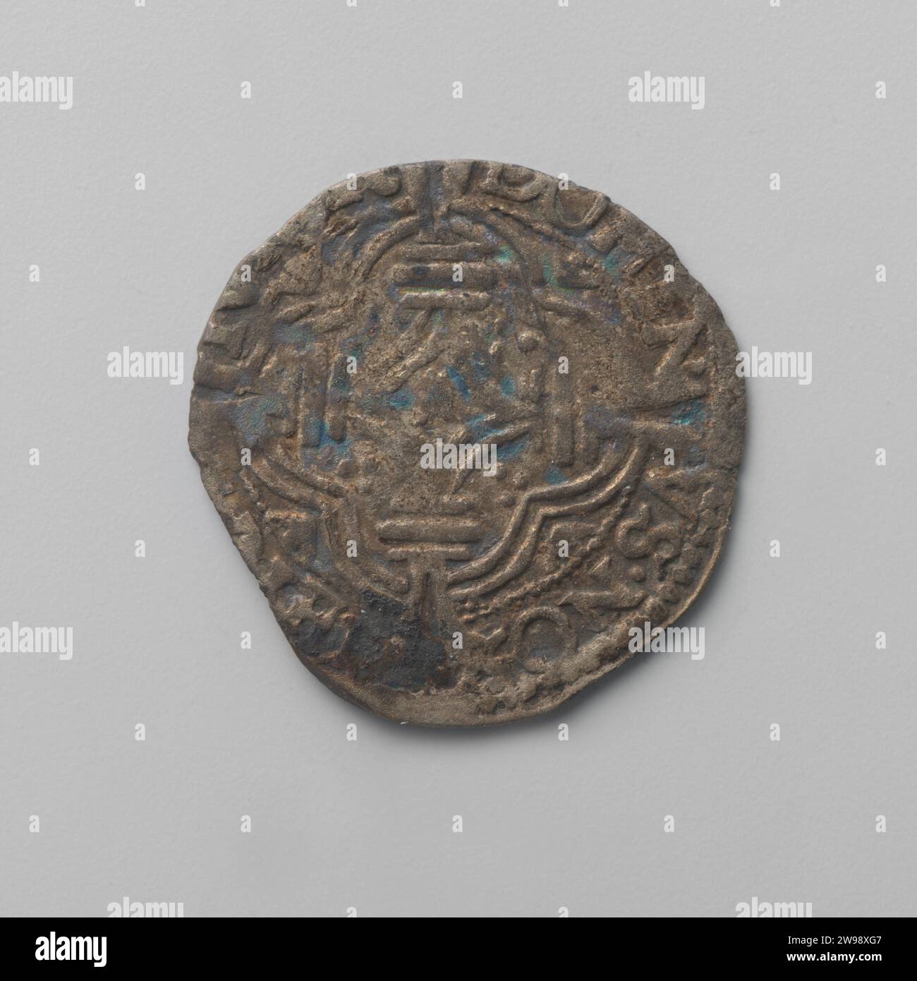Stuiver van Kampen ,, 1590 - 1610 coin Silver coin. Front: simplified ...