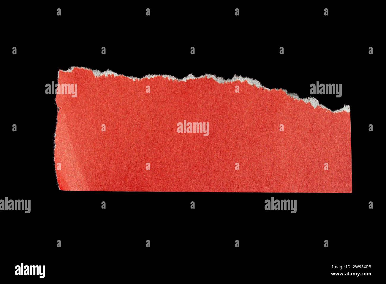 Ripped paper piece isolated on black background. Torn paper with copy ...