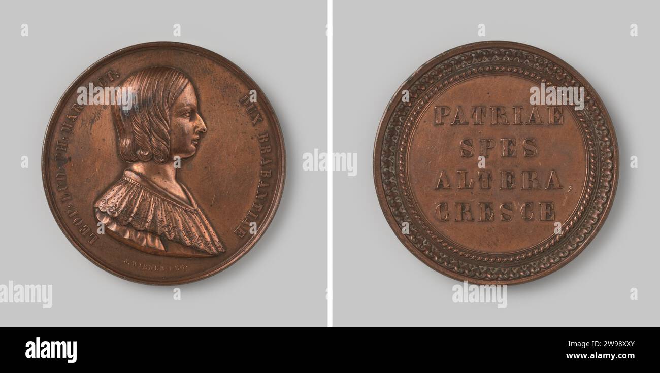 Crown Prince Leopold van Belgium 8 years old 1843, Leopold Wiener, 1843 ...