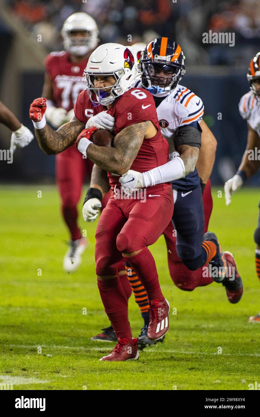 Chicago, IL, USA. 24th Dec, 2023. Chicago Bears #9 Jaquan Brisker ...