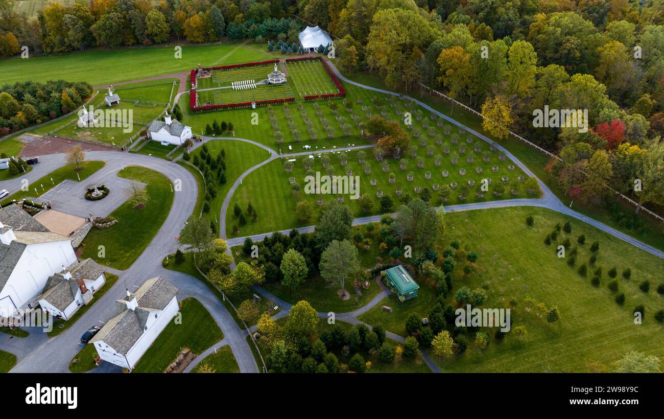 Elizabethtown, Pennsylvania, October 22, 2023 - An Aerial View of a ...