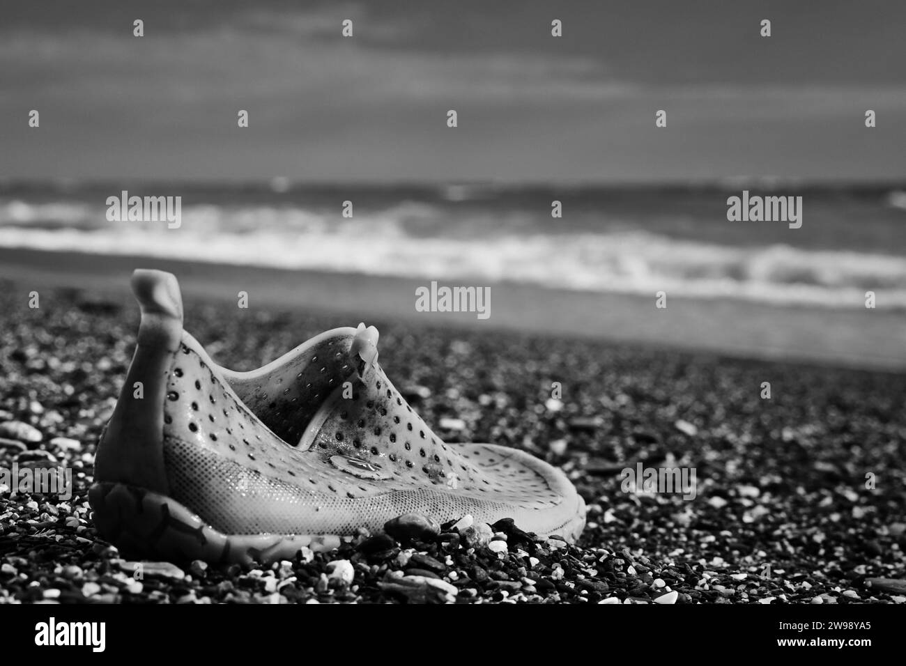 Pebbles scattered Black and White Stock Photos & Images - Alamy