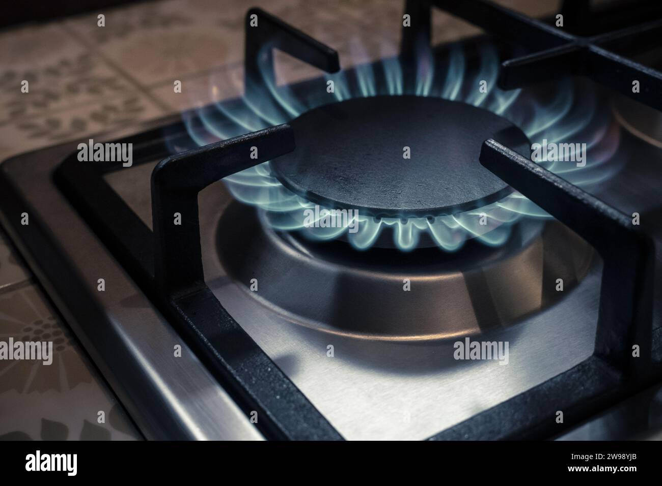 Gas stove top view hi-res stock photography and images - Alamy