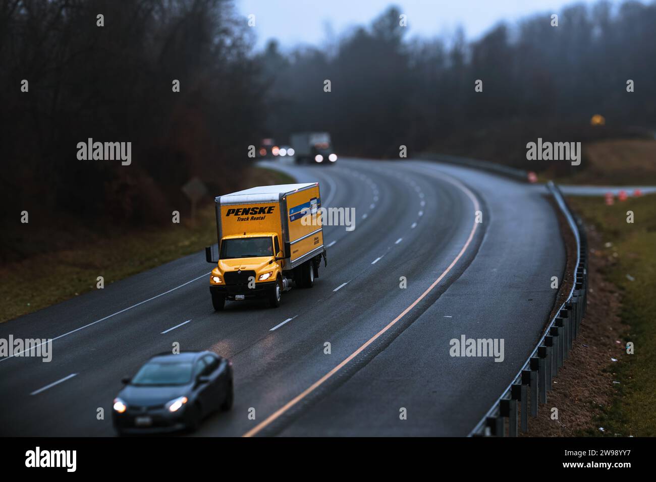 This photograph captures a moment on a misty morning, when a bright ...