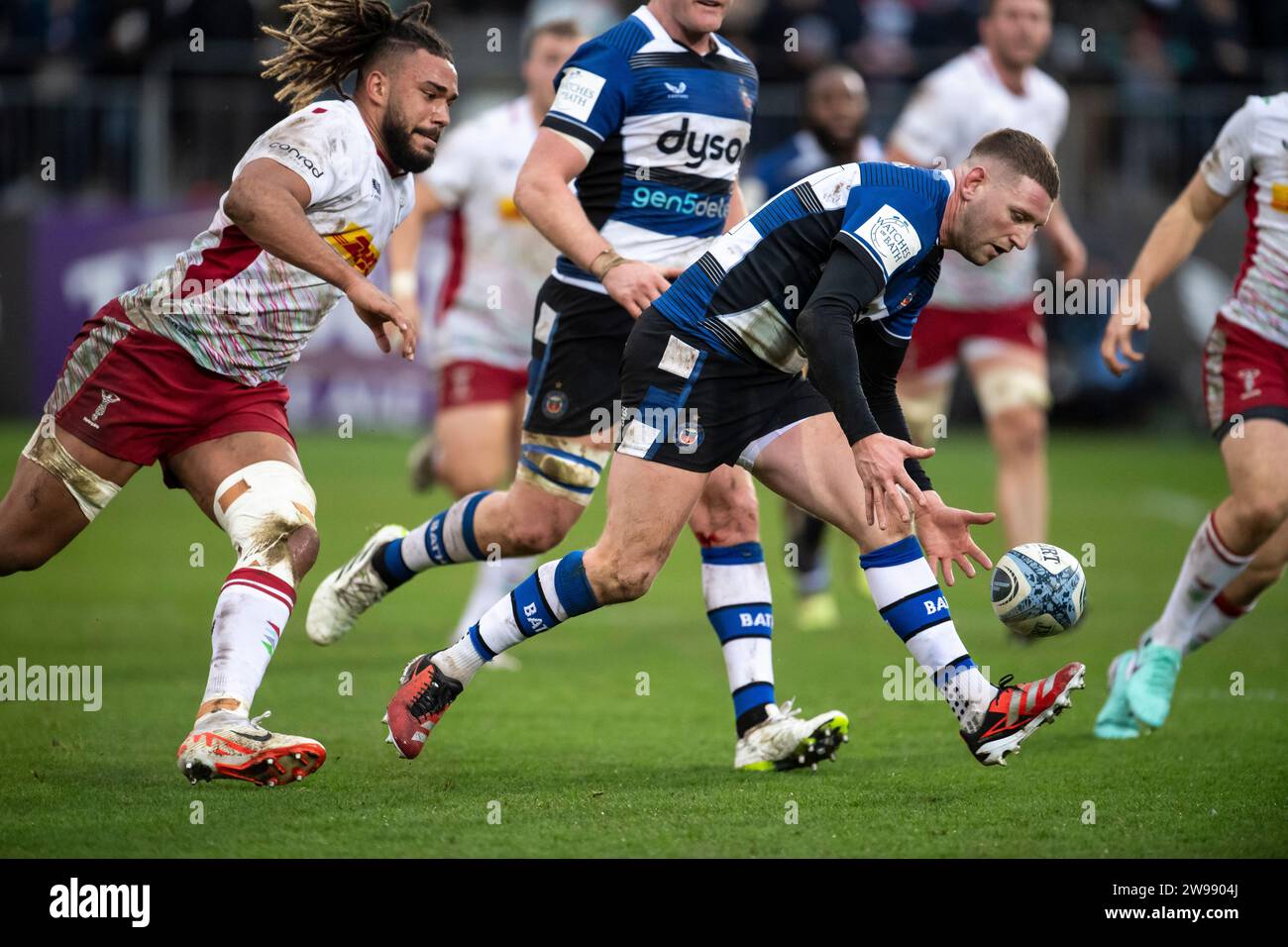 Bath Rugby Finn Russell in action during the Bath Rugby vs Harlequins ...