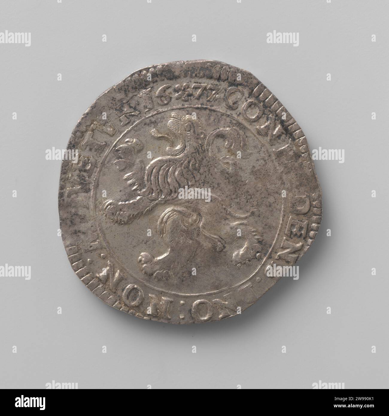 Overijsselse Leeuwendaalder, 1677, Province of Overijssel, 1677 coin ...