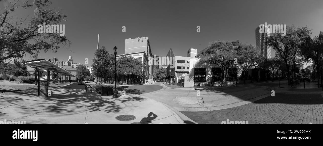 Dallas, USA - November 6, 2023: perspective of skyline of Dallas at ...