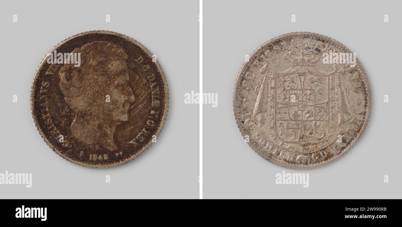 32 Rigsbank Skilling or 10 Schilling Courant from Denmark by Christiaan ...