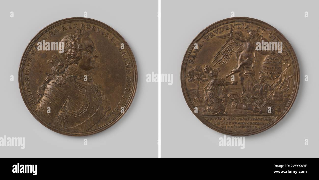 Victory at Prague of King Frederik II of Prussia 1757 ,, 1757 history ...