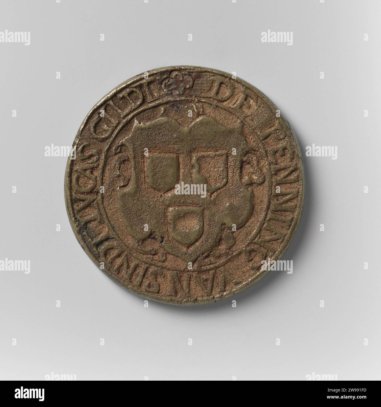 Presenting medal of the Sint Luke or Schildersgilde in The Hague 1654 ...