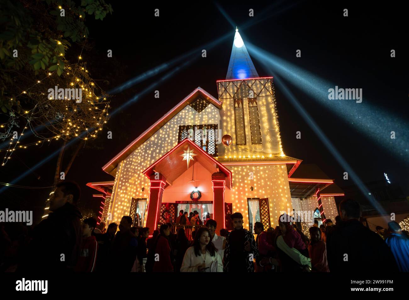 December 25, 2023: Peoples gather at a Church on the occasion of ...