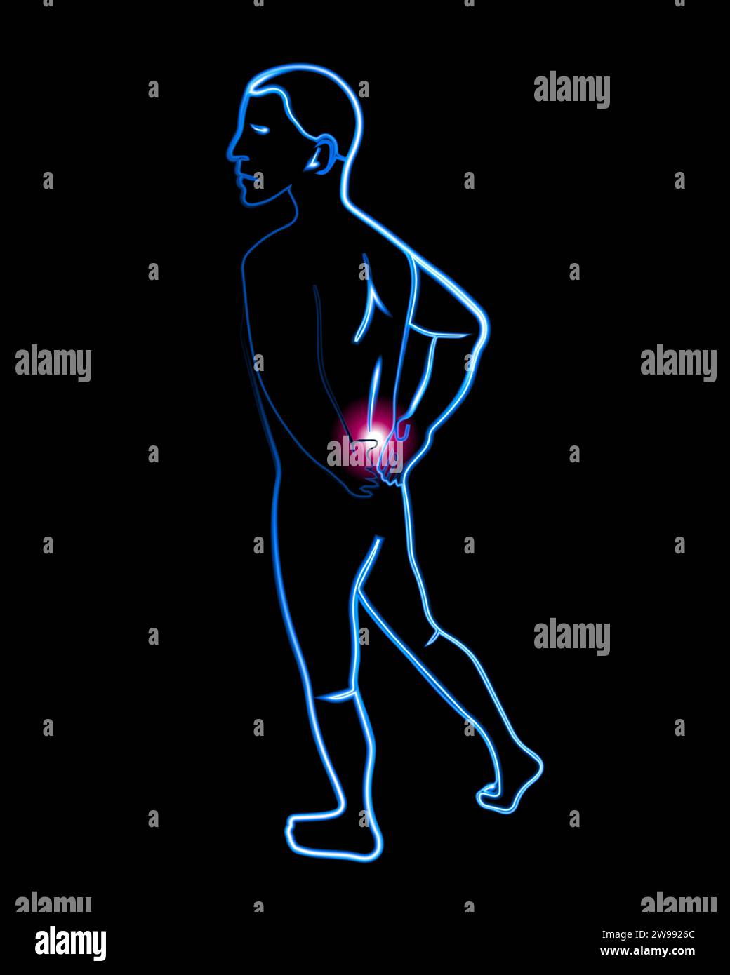 Spinal suffering Stock Vector Images - Alamy