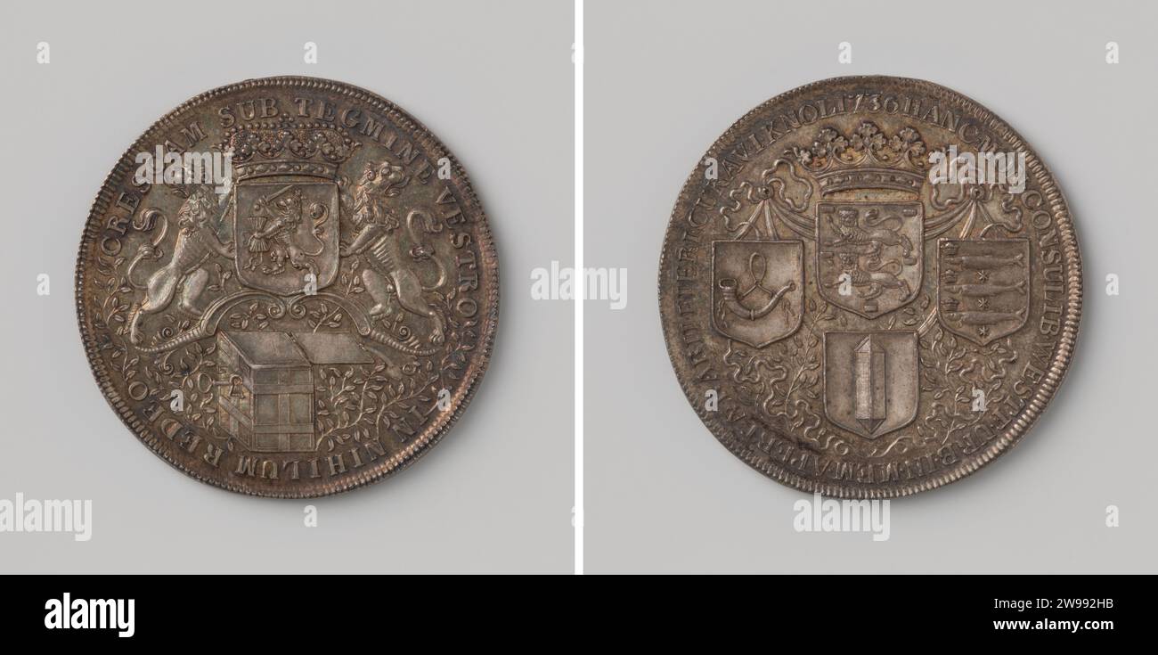 Opening the West Frisian Muntbus under mintmaster J. Knol, Penning ...