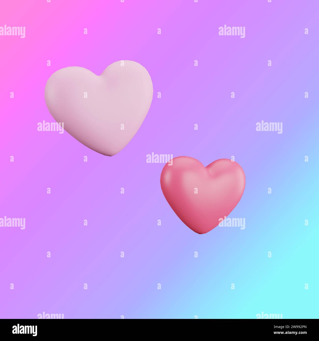 Interlocked hearts hi-res stock photography and images - Alamy