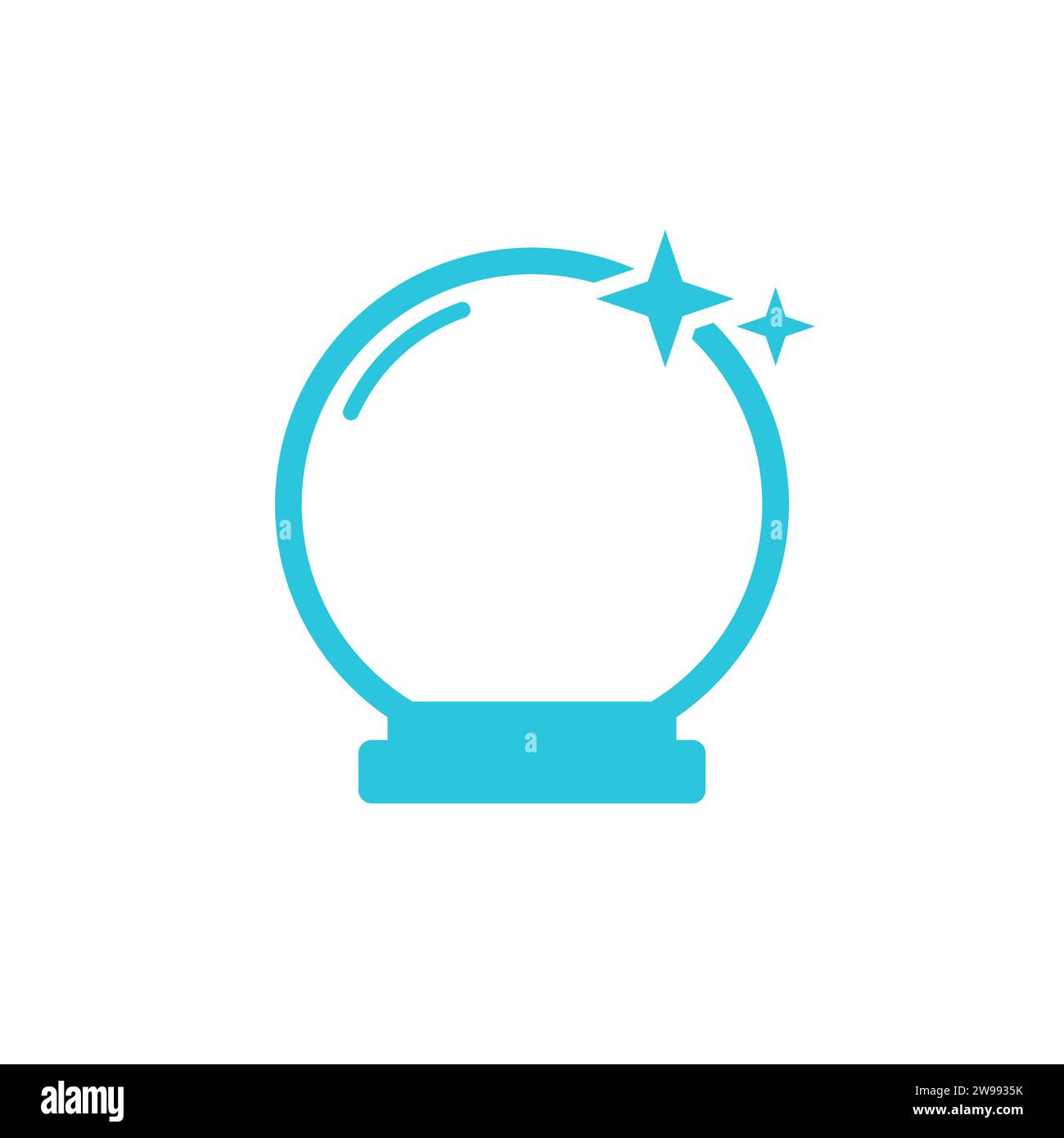 Prediction magic Crystal ball. From blue icon set Stock Vector Image ...