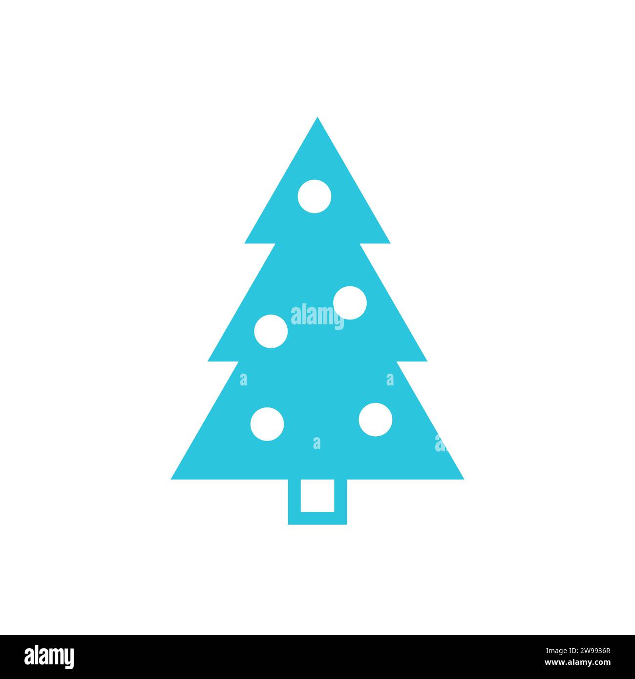 Christmas tree. From blue icon set Stock Vector Image & Art - Alamy