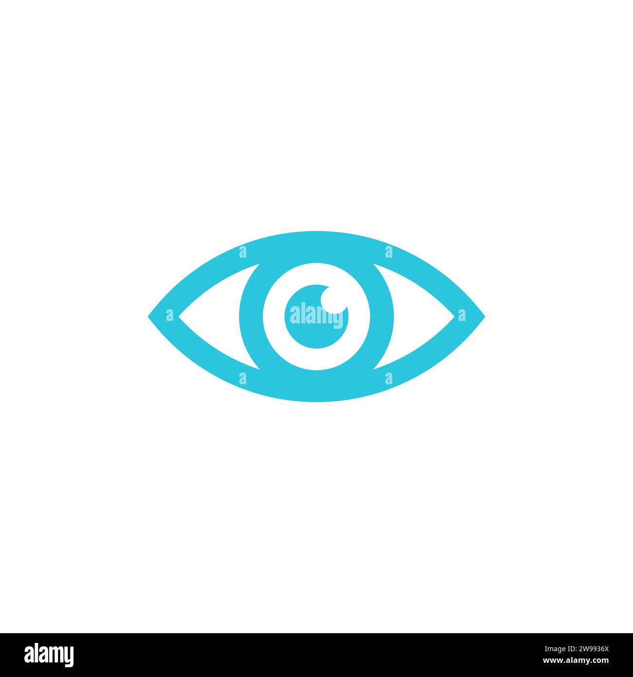 Open Eye icon. From blue icon set Stock Vector Image & Art - Alamy