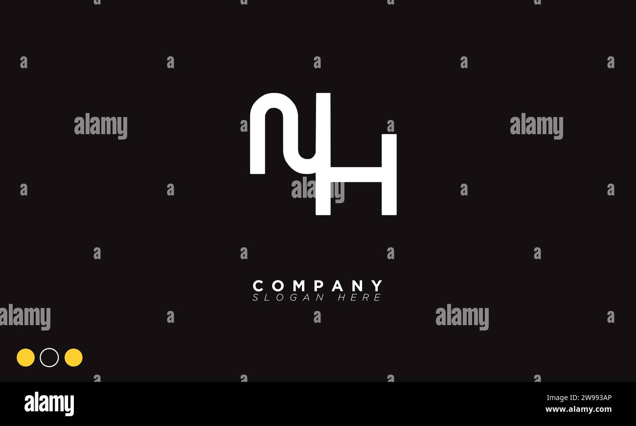 NH Alphabet letters Initials Monogram logo Stock Vector Image & Art - Alamy