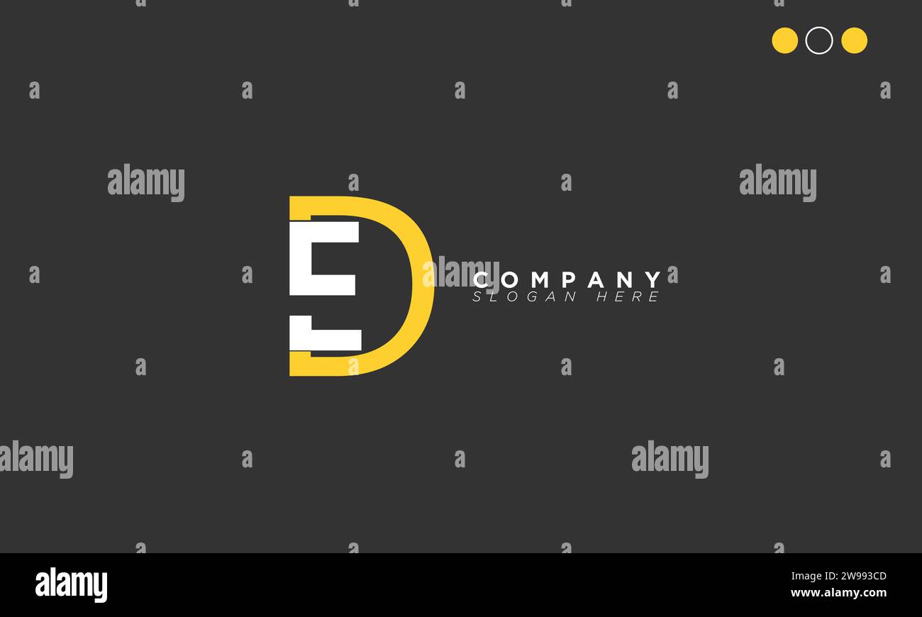 ED Alphabet letters Initials Monogram logo Stock Vector Image & Art - Alamy