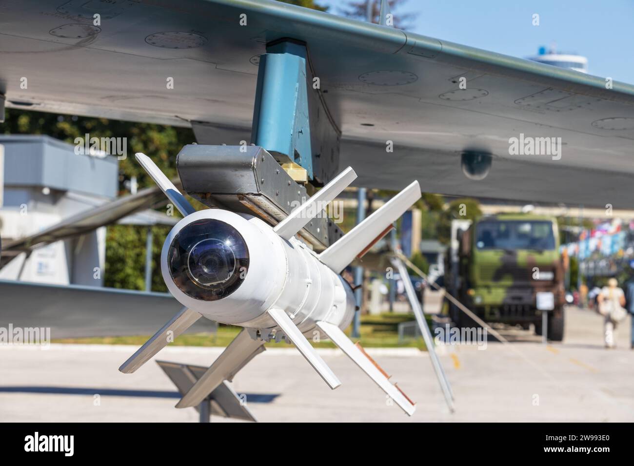 Air to ground guided missile Stock Photo - Alamy