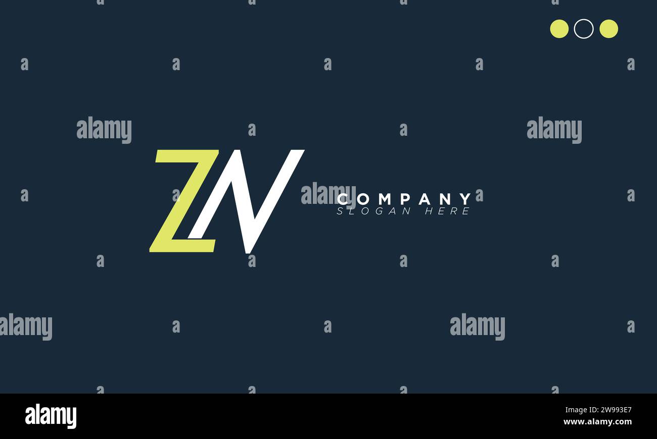 ZN Alphabet letters Initials Monogram logo Stock Vector Image & Art - Alamy