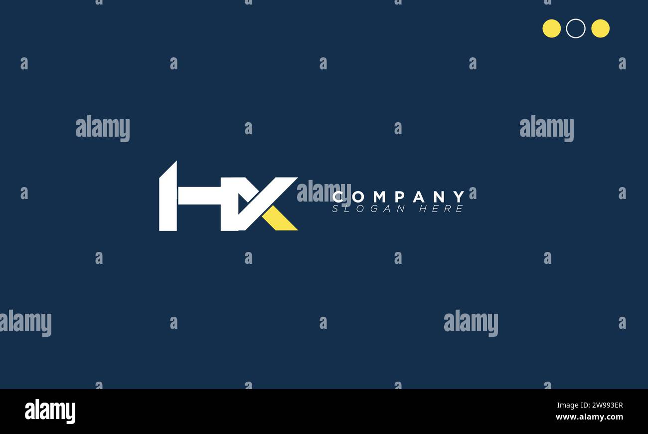 Hx initials logo hi-res stock photography and images - Alamy