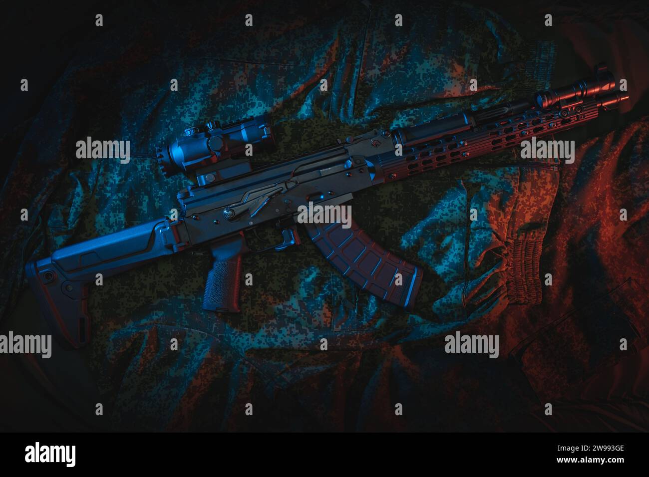 The old Soviet AKM has been converted into a modern tactical weapon ...