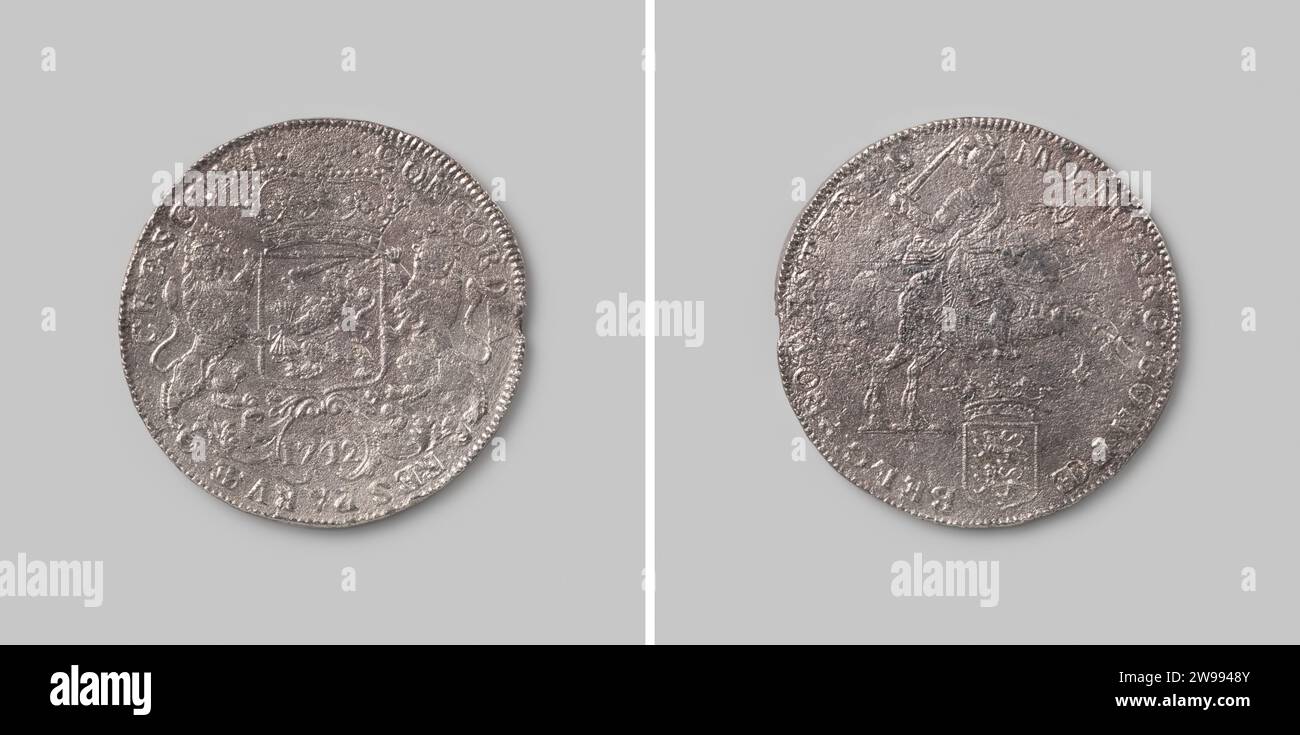 Silver Dukaton from the wreck of the East Indians Hollandia, 1742 coin ...