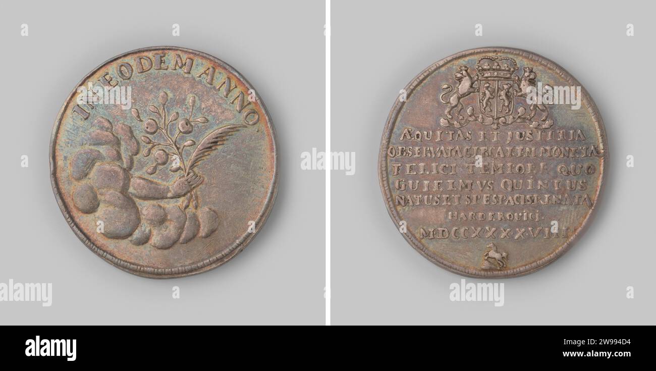 After seeing the Gelderse Munt and the birth of Willem V, Jan Bernard ...