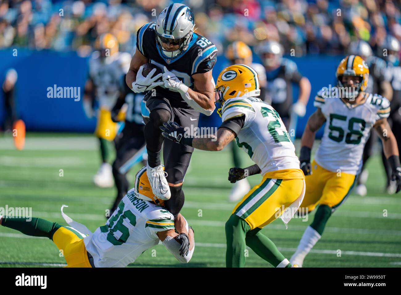 Green Bay Packers safety Anthony Johnson Jr. (36) tries to tackle ...